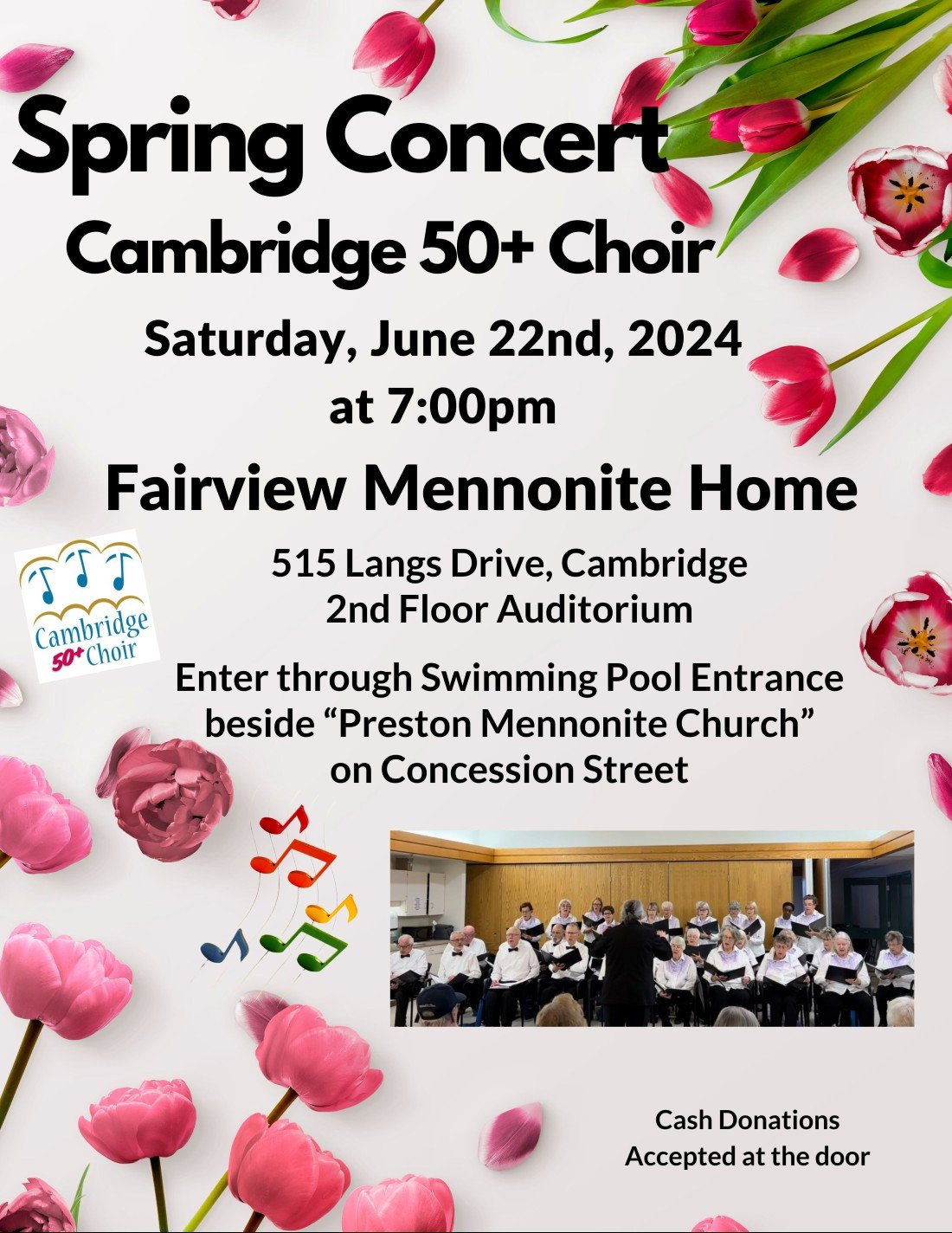 Cambridge 50+ Choir Spring Concert, Fairview Mennonite Home, Cambridge ...