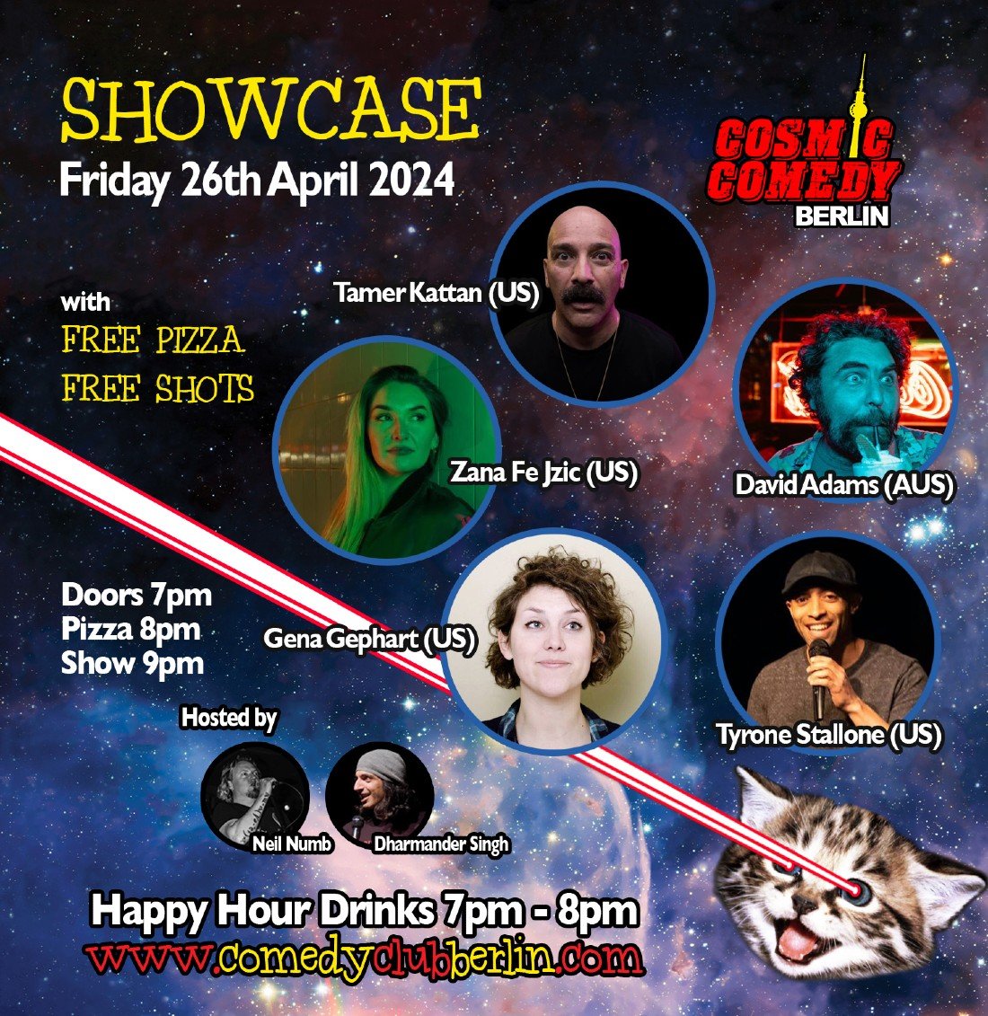 Cosmic Comedy Club Berlin : Showcase / Friday 26th April 2024, Cosmic ...