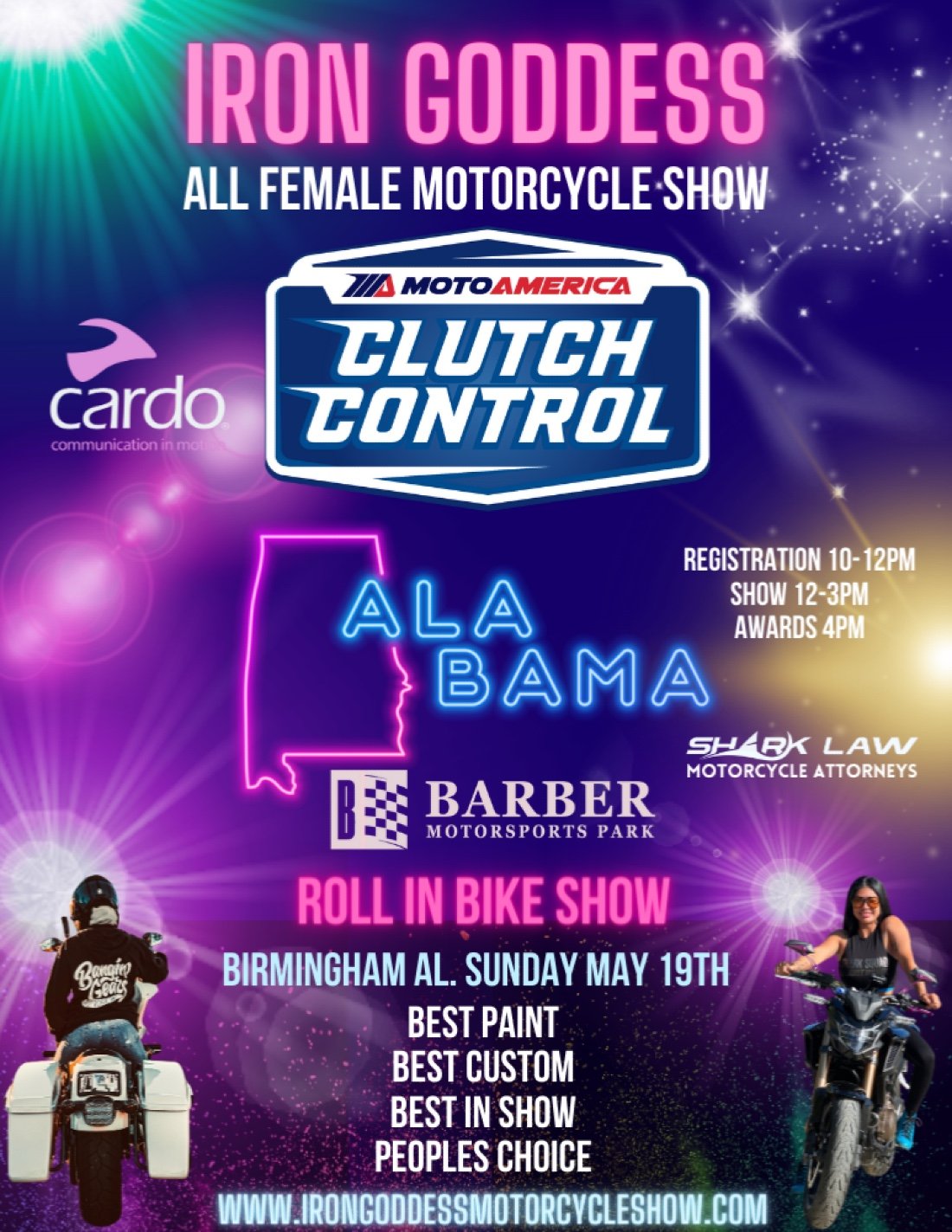 Iron Goddess Motorcycle Show at MotoAmerica , Barber motorsports ...