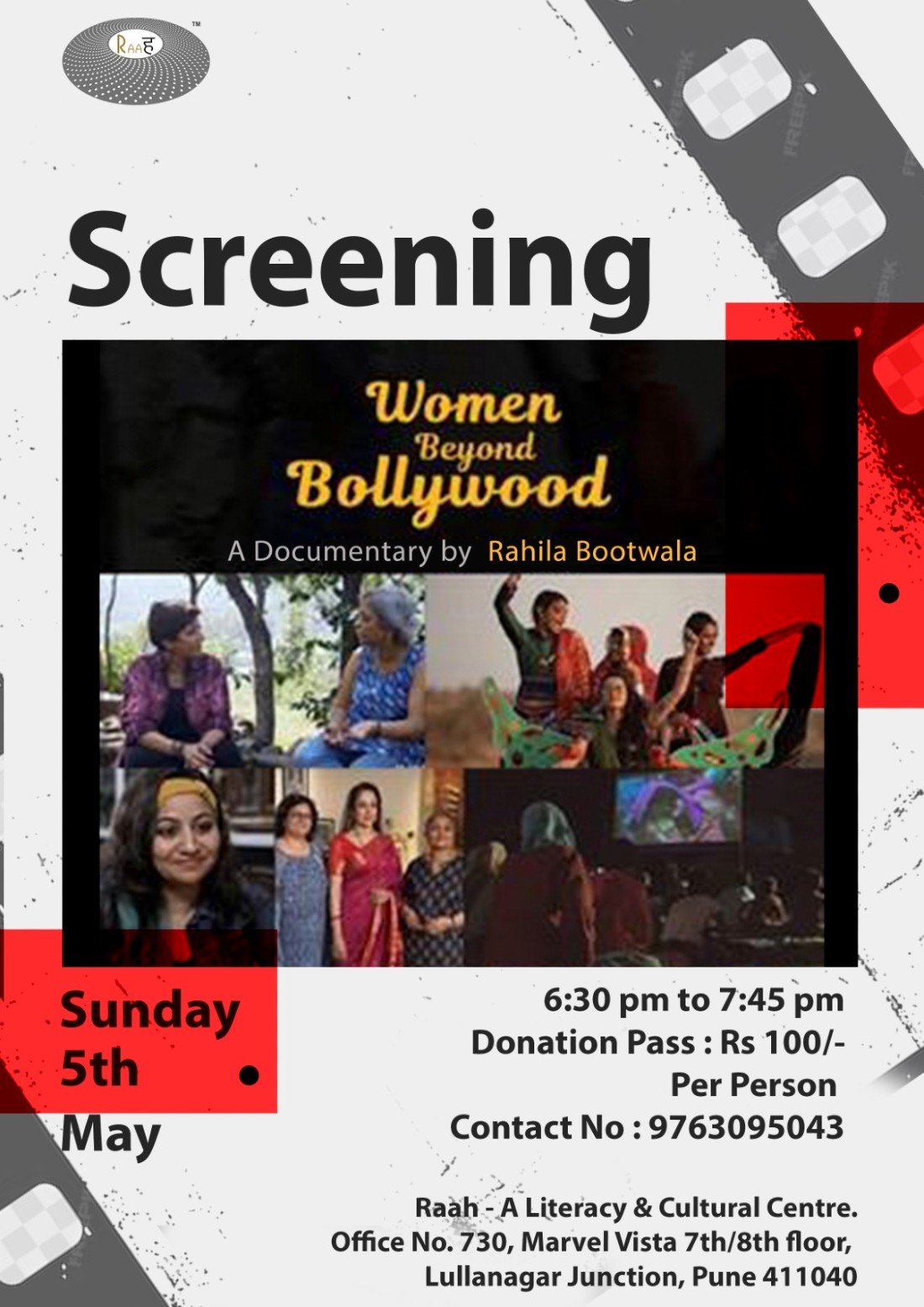 Women Beyond Bollywood By Rahila Bootwala., Raah - A Literacy ...