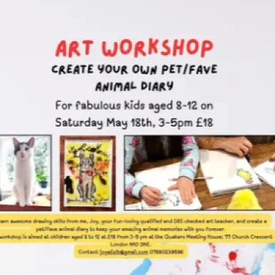Kids art workshop: Create your favourite animal diary, Friends Meeting ...