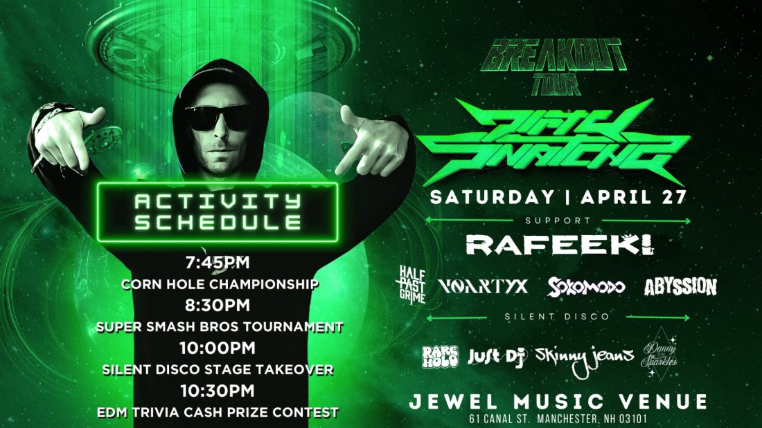 Dirtysnatcha ft. RAFEEKI @ Jewel Music Venue (EDM SHOW), Jewel Music ...