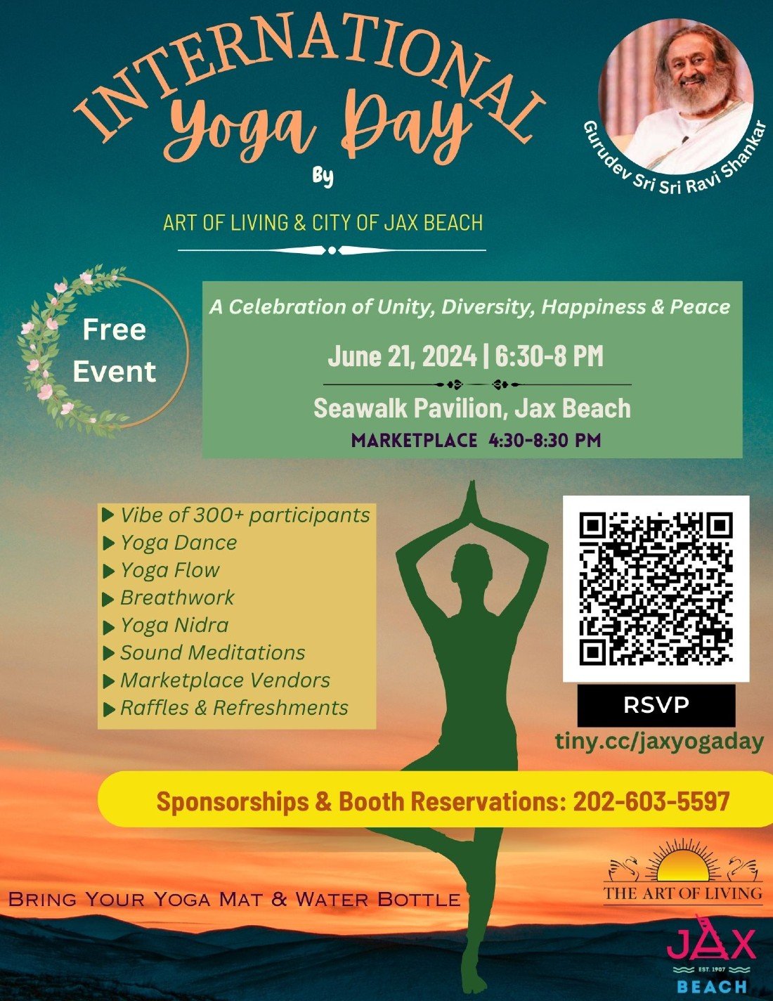International Yoga Day Celebration & Free Community Yoga @ Jax Beach ...