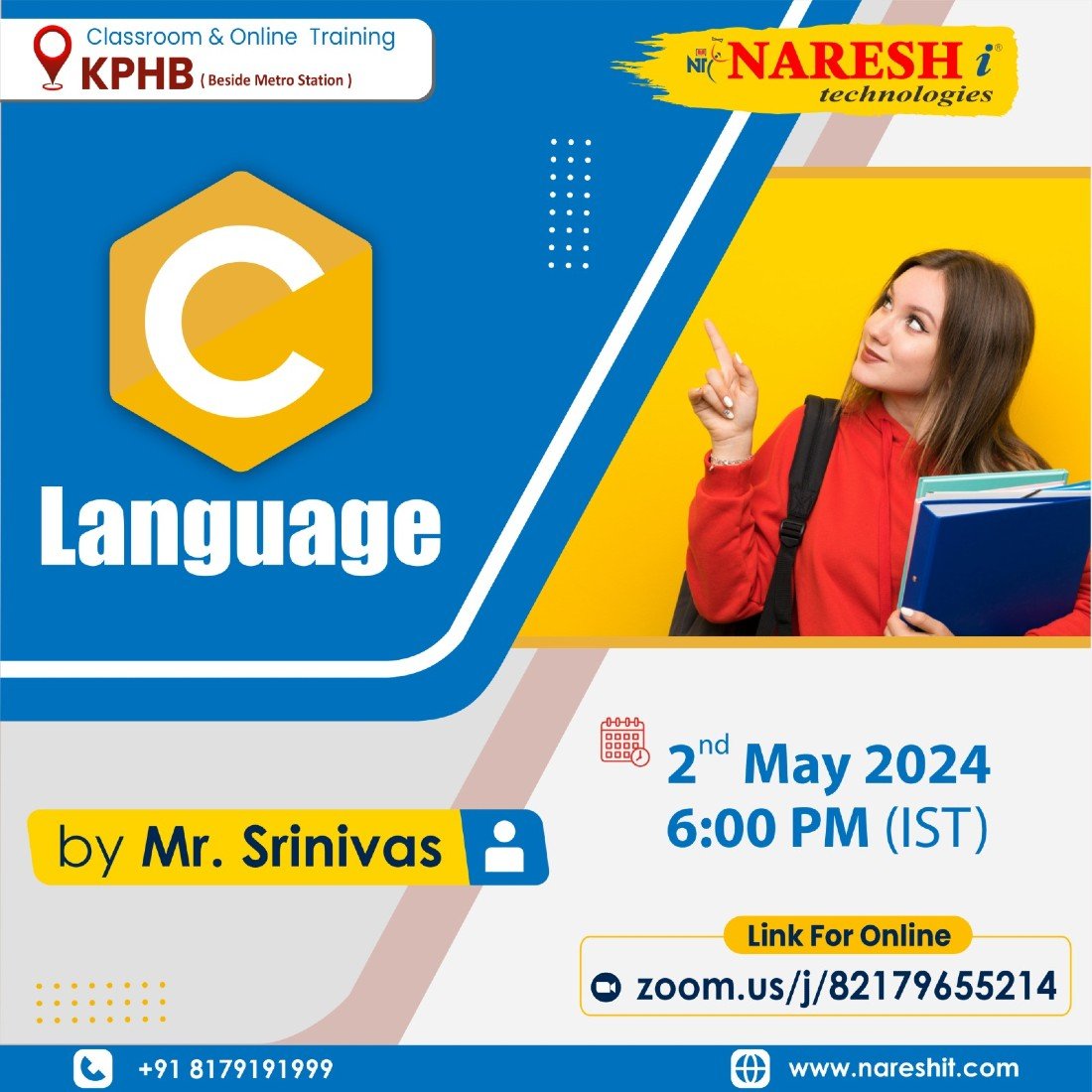 Best C Language Online and Classroom Training Naresh-IT`, 2nd Floor ...
