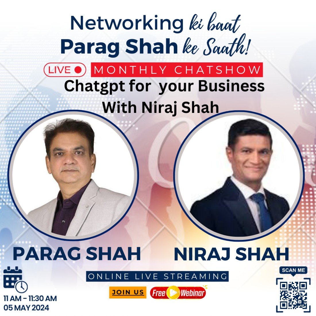Networking Ki Baat Parag S Shah Ke Saatch - ChatGpt for your Business by Master Mr Niraj Shah ...