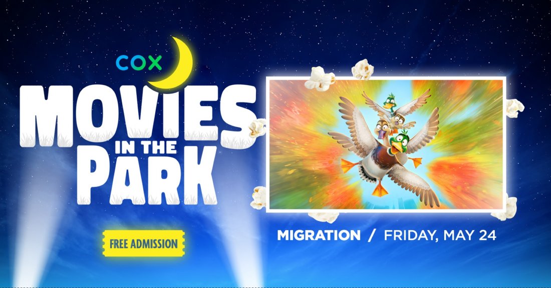 Cox Movies in the Park 2024: Migration, Georges Demeester Performance ...