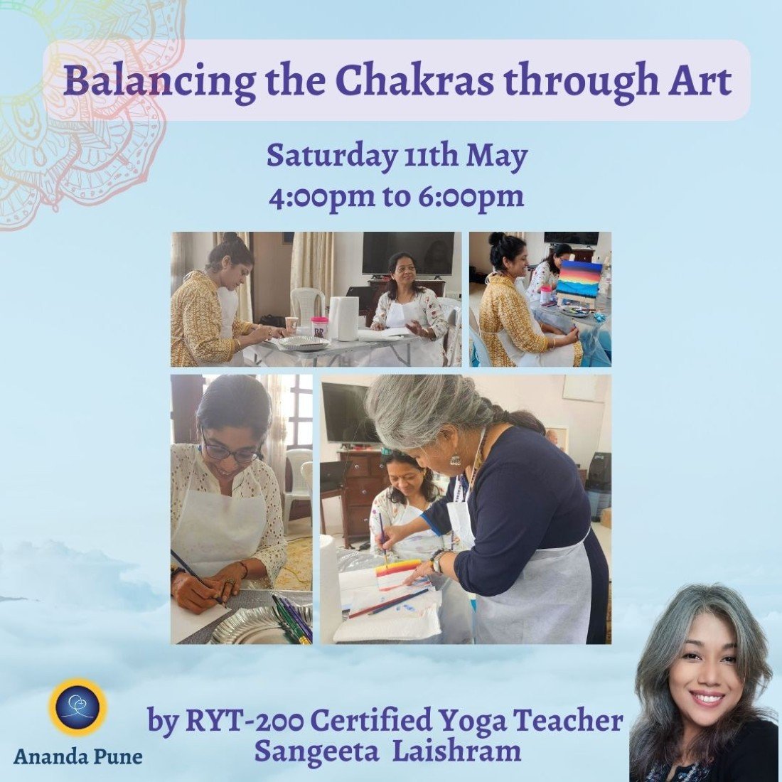 ART FOR CHAKRAS, Ananda Sangha Pune, 11 May 2024 | AllEvents