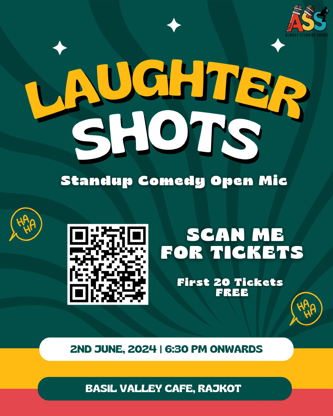 Laughter Shots - Standup Comedy Open Mic Tickets, Basil Valley Cafe ...