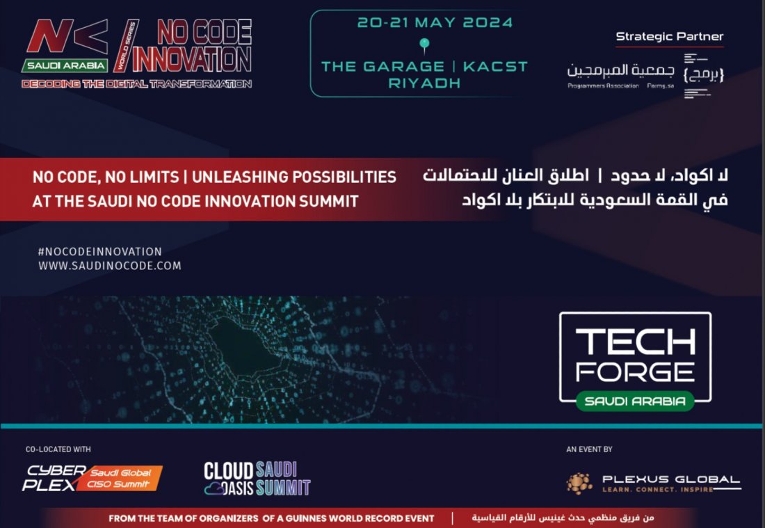 No Code Innovation Summit Saudi, The Garage الكراج, Riyadh, 20 May to ...