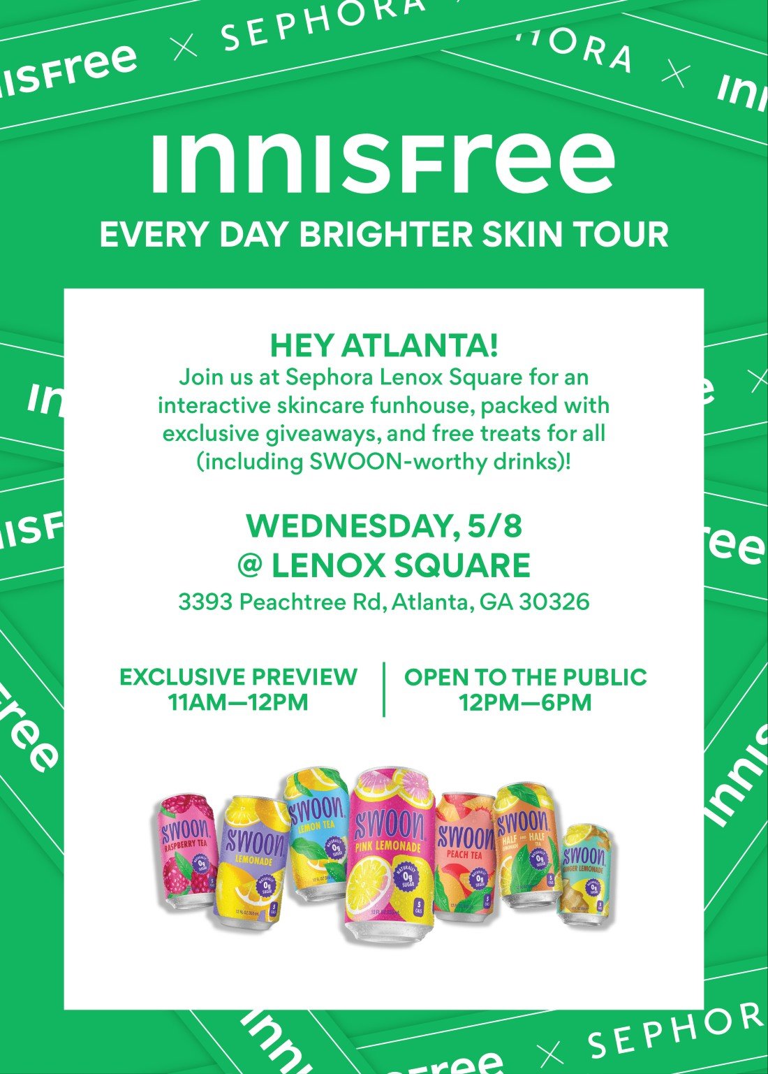 innisfree Every Day Brighter Skin Tour, Lenox Square, Atlanta, 8 May ...
