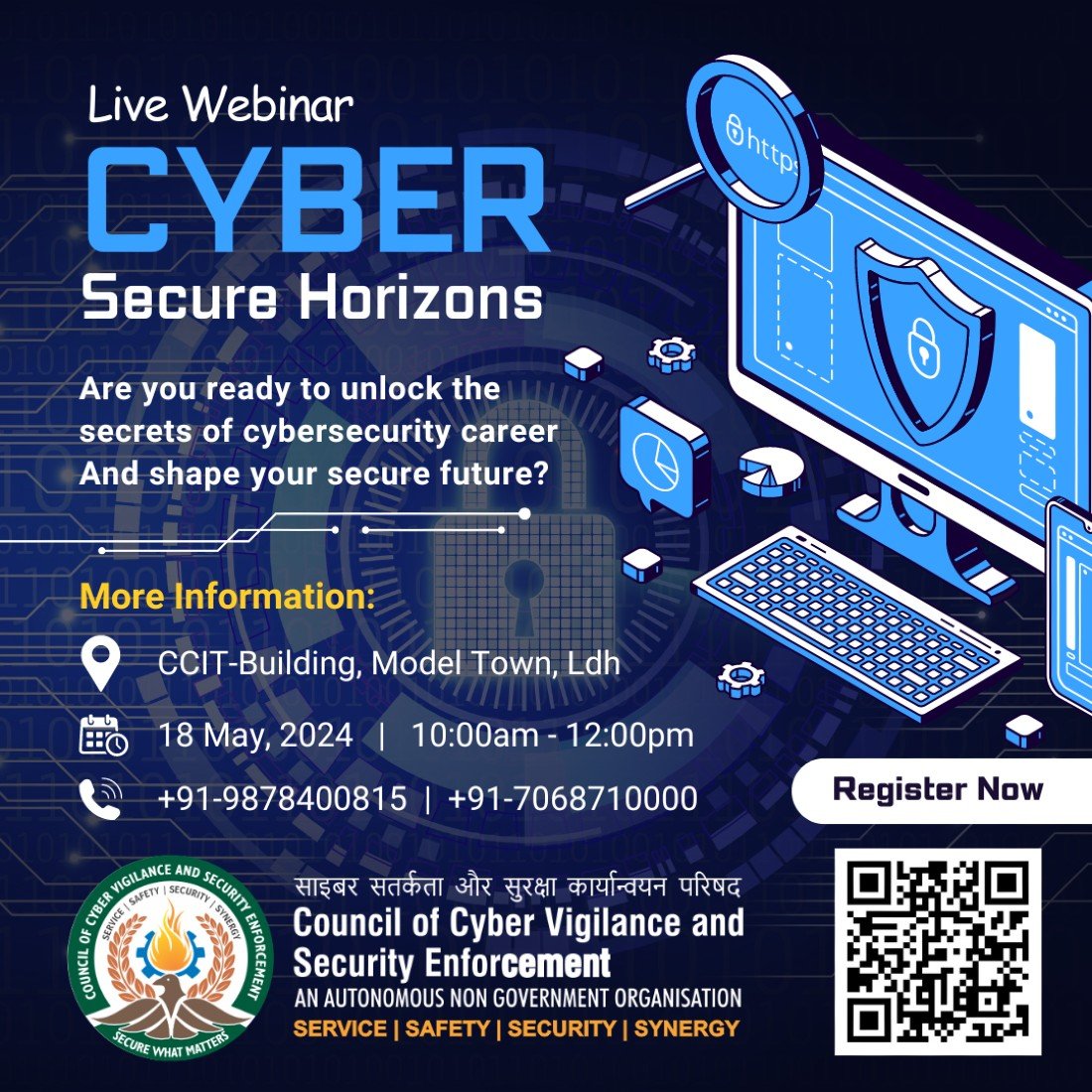 Cyber Secure Horizons , CCIT, Ludhiana, 18 May 2024 | AllEvents.in