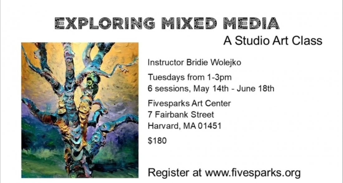 Exploring Mixed Media Art Class, Fivesparks, Harvard | AllEvents