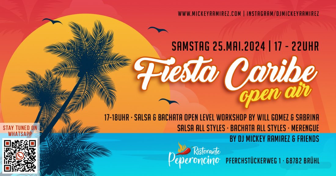 Fiesta Caribe Open Air · Workshop + Party, Ristorante Peperoncino, Brühl, 25 May 2024 | AllEvents.in