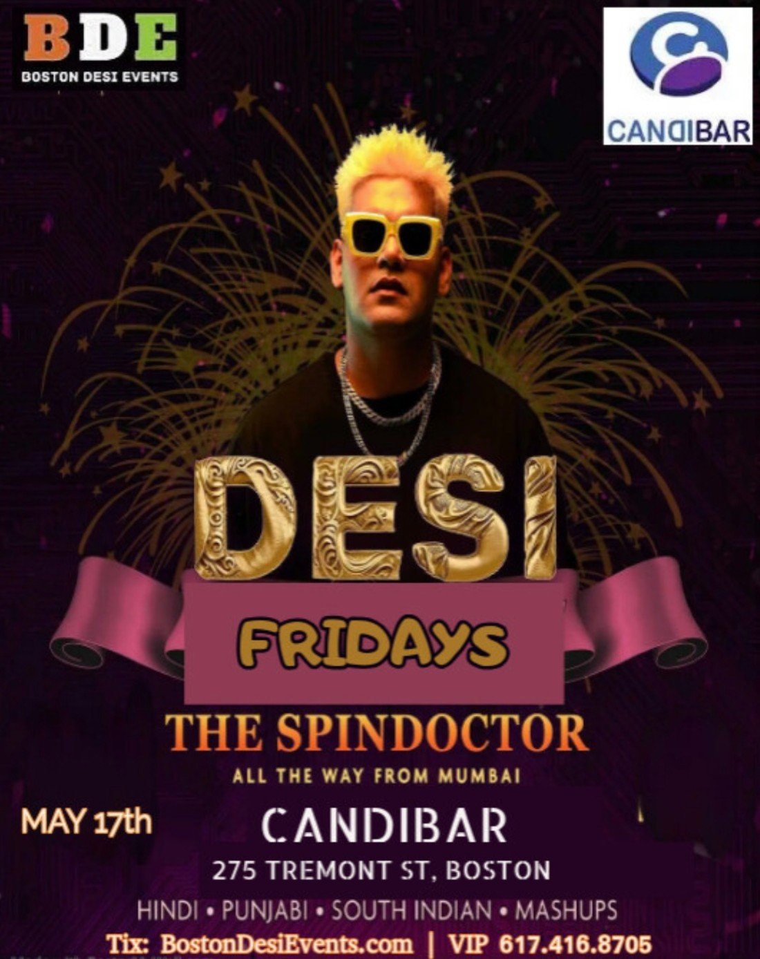 Indias Celebrity DJ - The Spindoctor LIVE in Boston @ Candibar ...