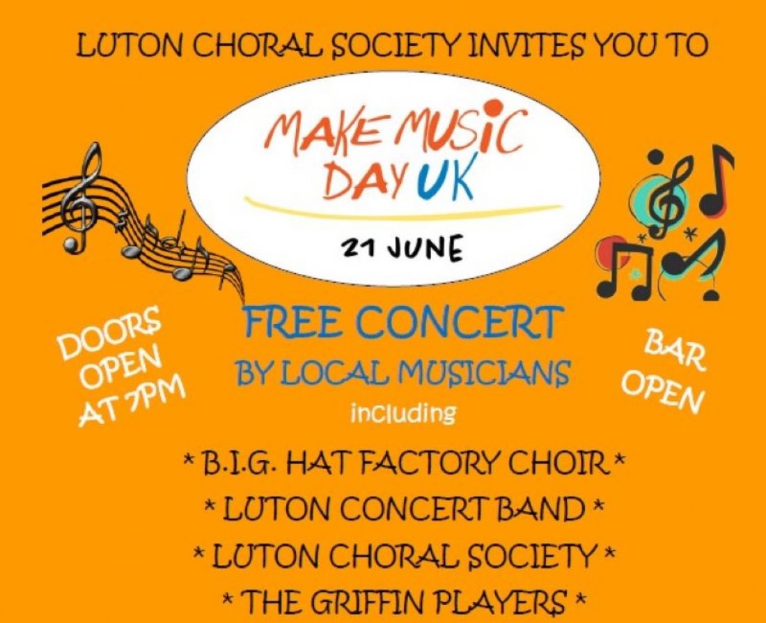 Luton Make Music Day, Luton Library Theatre, 21 June 2024 | AllEvents
