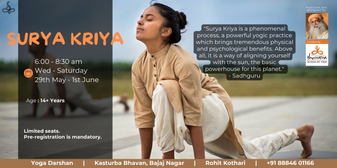 Experience the Transformational Power of Surya Kriya in Nagpur!, Yoga ...