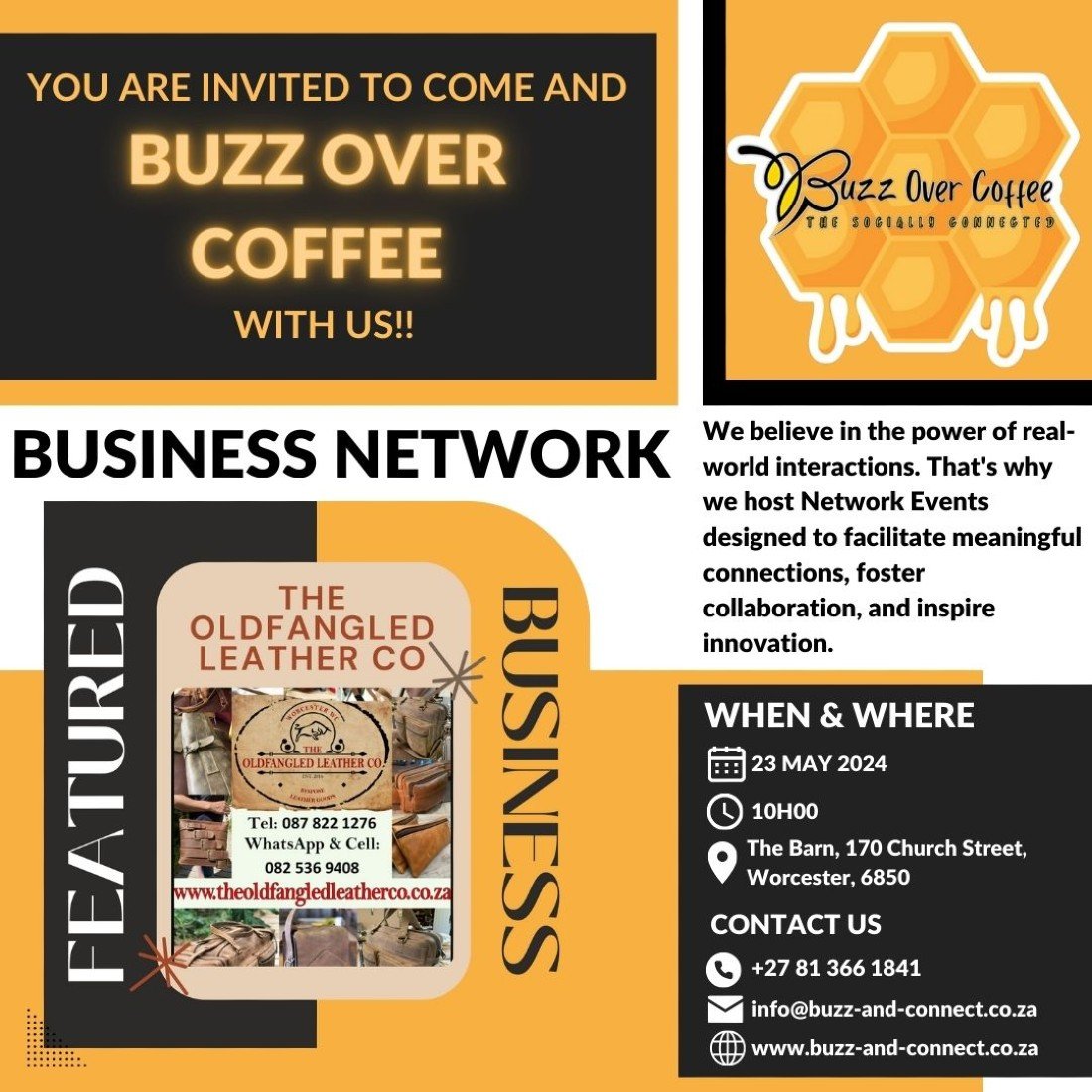Buzz over Coffee - Business Network Tickets, The Barn Coffee Shop ...