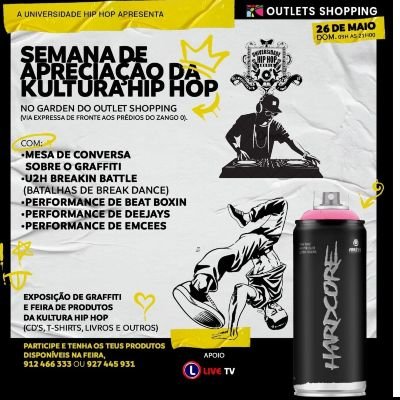 Semana de Apreciação da Kultura Hip Hop, Outlet Shopping na Avenida ...