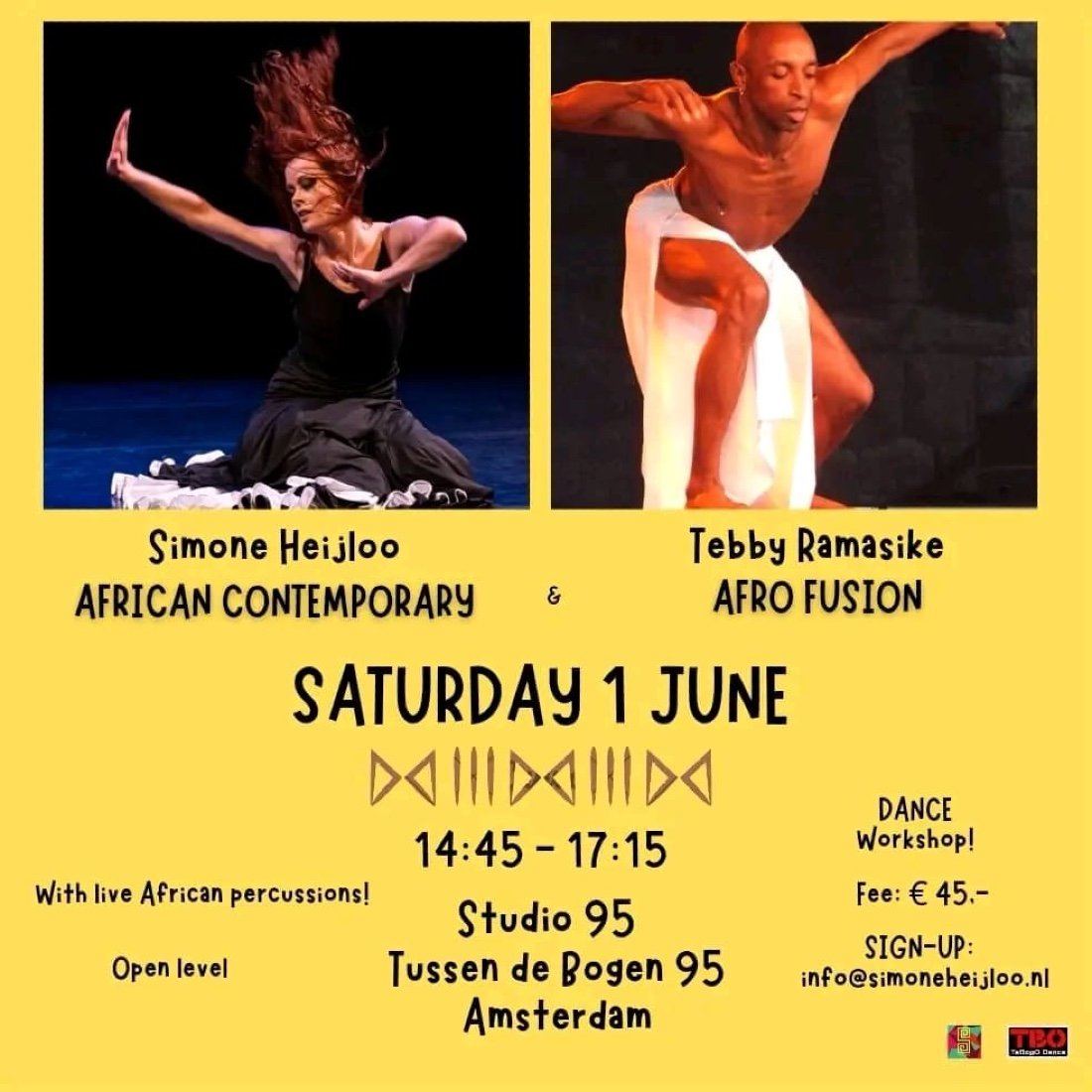 Collective African Dance Workshop with Live Music in Amsterdam, Studio ...