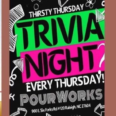 Thirsty Thursday Trivia Tickets, Pourworks, Raleigh, 19 December 2024 ...