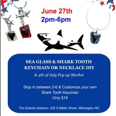 Shark Tooth Keychain or Necklace DIY , The Eclectic Artisans ...