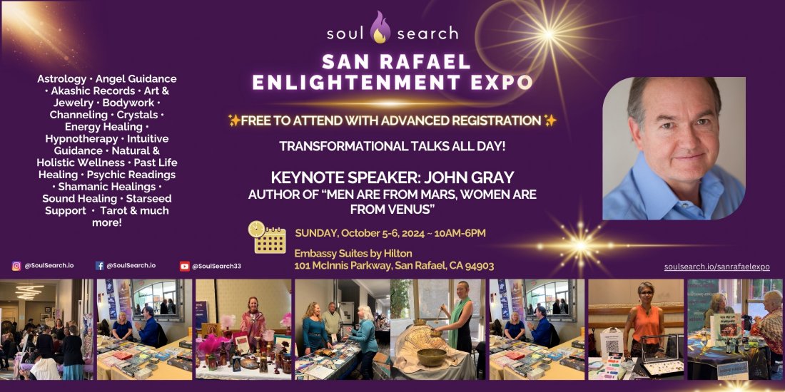 SoulSearch San Rafael Enlightenment Expo - Psychic & Healing Fair Sat ...