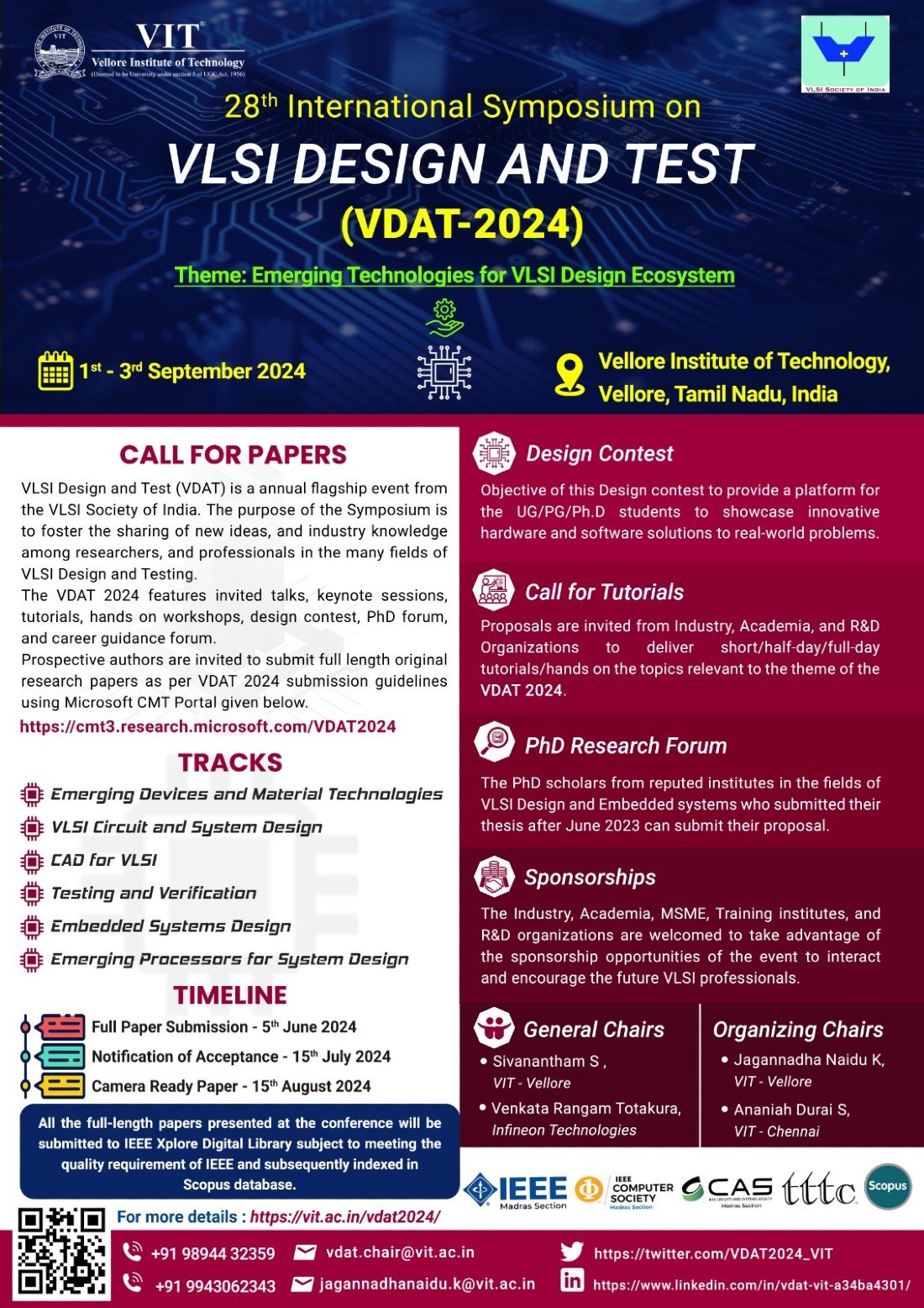 VLSI Design and Test (VDAT-2024), Vellore Institute of Technology, 1 ...