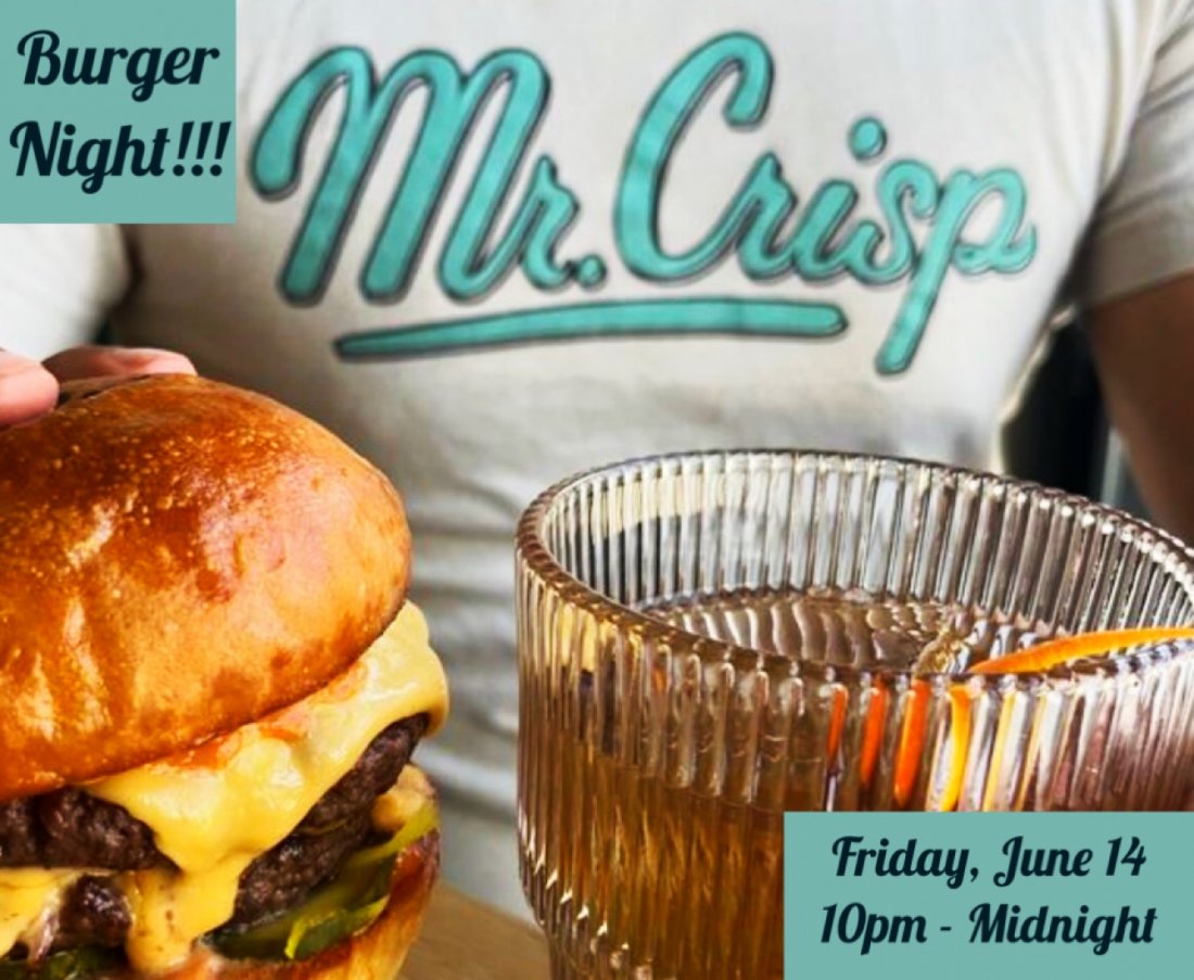 Burger Night @ Mr. Crisp, Mr Crisp, Greenville, 14 June 2024 | AllEvents