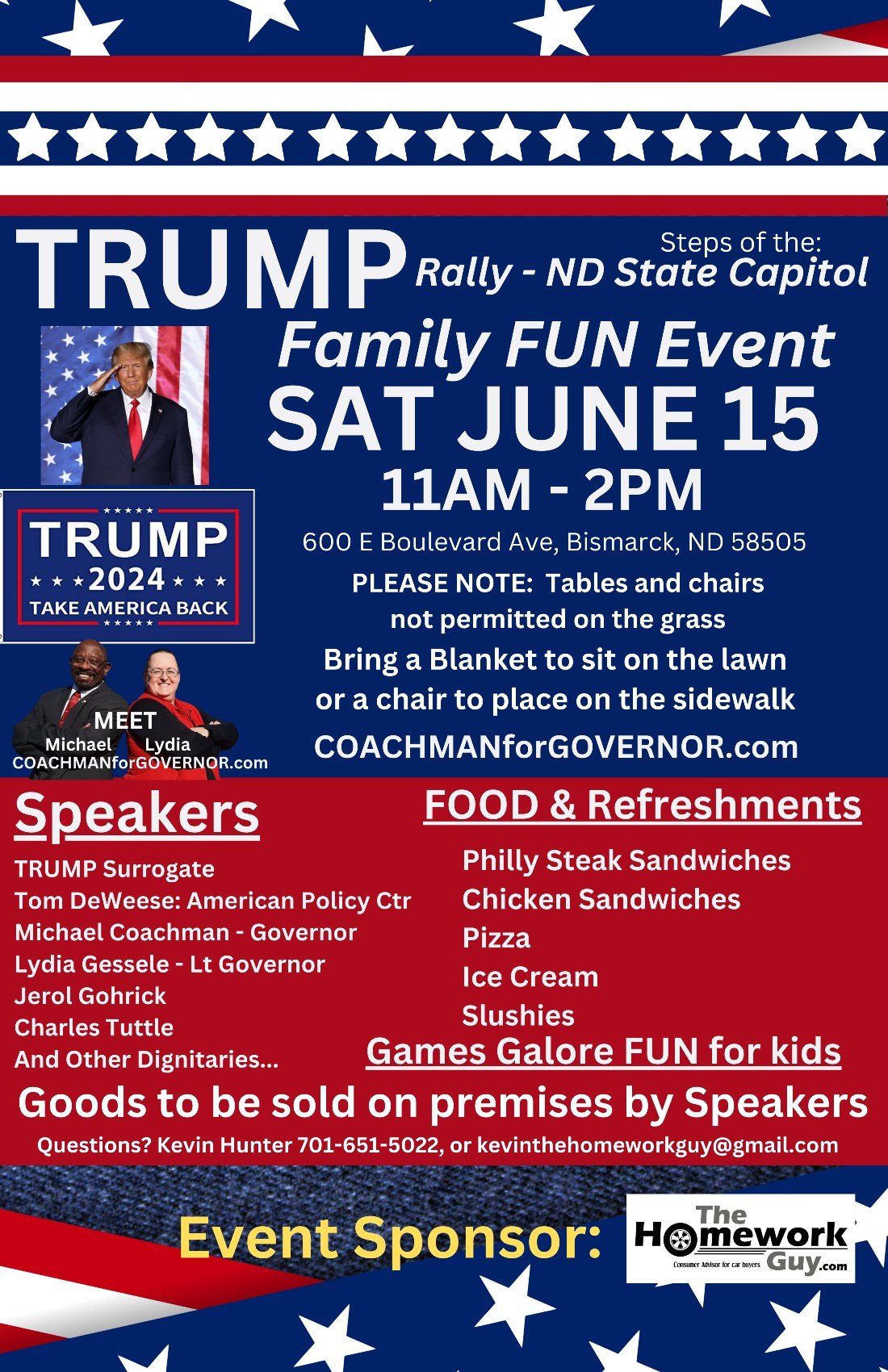 TRUMP Rally-ND State Capitol-FAMILY FUN EVENT, North Dakota State ...