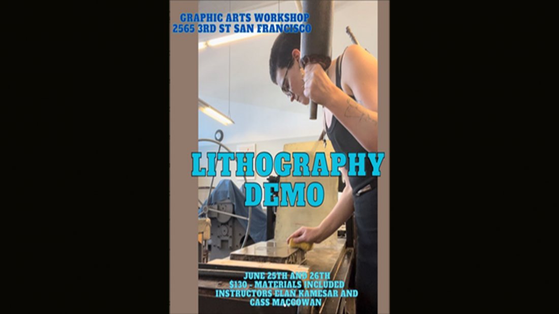 Lithography Demonstration Workshop , Graphic Arts Workshop, 3rd Street, San Francisco, CA, USA ...