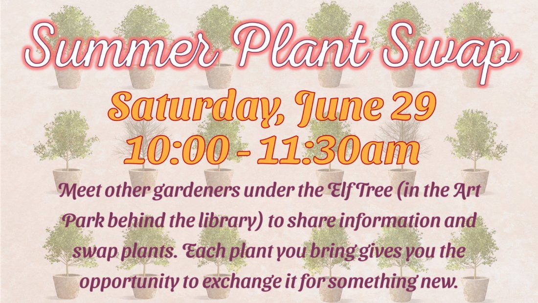 Summer Plant Swap, Safety Harbor Public Library, 29 June 2024 ...
