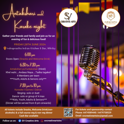 Antakshari & Karaoke Night Tickets, Indraprastha Indian Kitchen and Bar ...