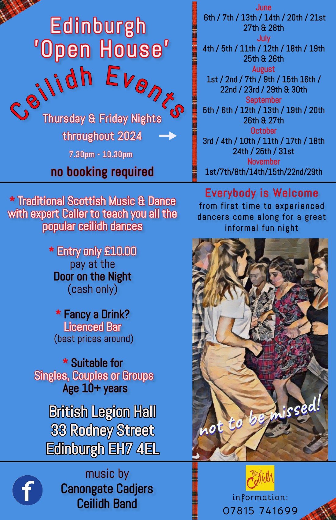 Edinburgh Open House Ceilidh Events Tickets, Royal British Legion Club ...