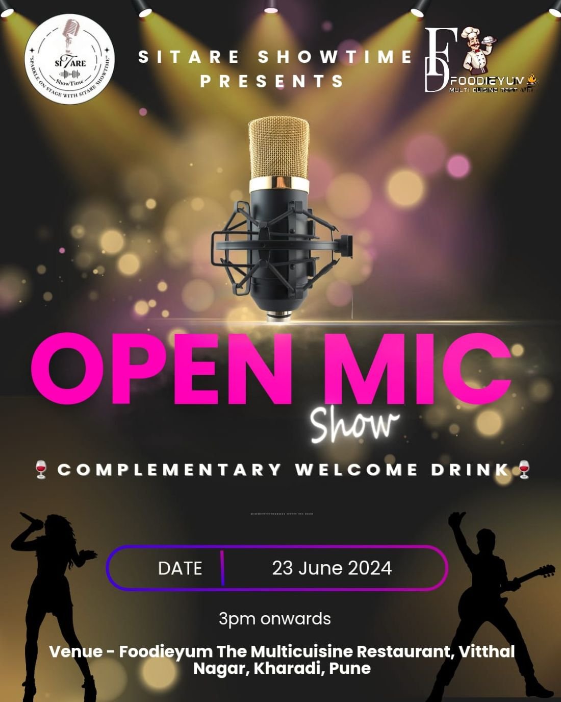 Sitare Showtime Open Mic Event, Foodieyum The Multicuisine Restaurant ...