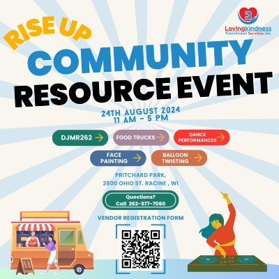 Rise Up Community Resource Event, Pritchard Park, Sturtevant, 24 August ...