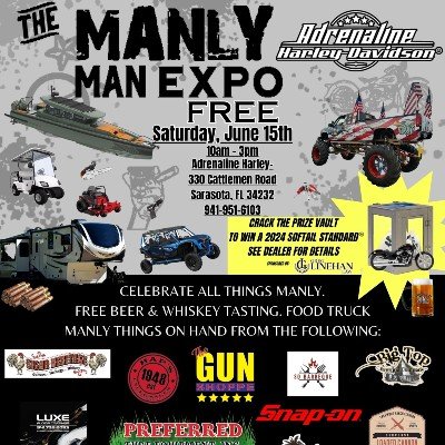 MANLY MAN EXPO, Adrenaline Harley-Davidson, Sarasota, 15 June 2024 ...