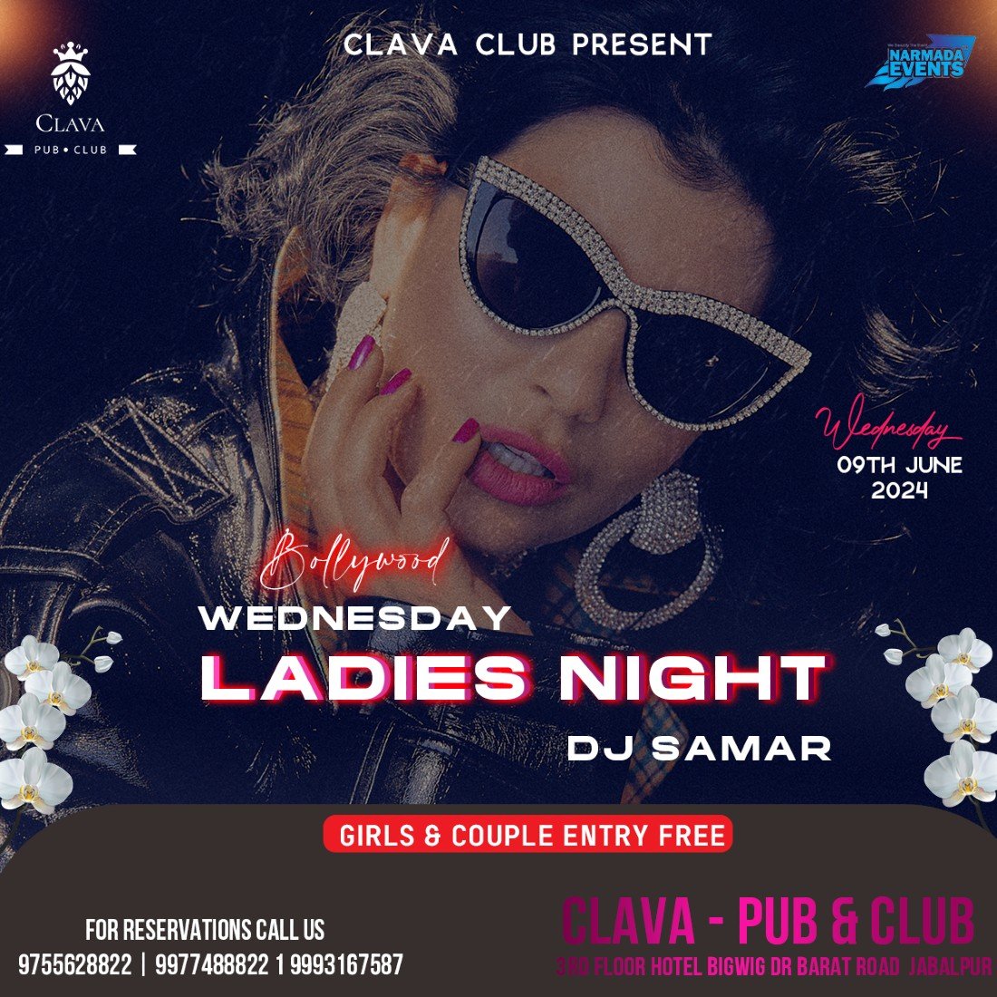 JABALPUR BEST NIGHT CLUB CLAVA PRESENT LADIES NIGHT FEAT DJ SAMAR PATEL ...