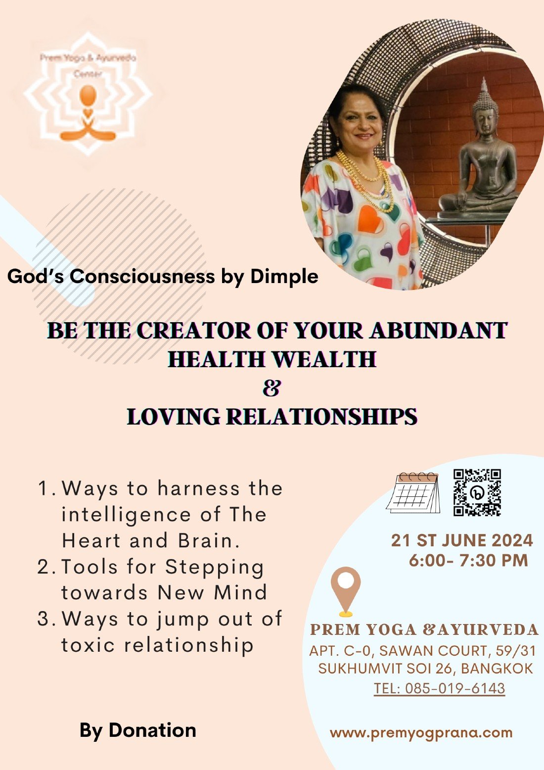 Be the Creator of your Health, Wealth and Relationships, Prem Yoga and ...