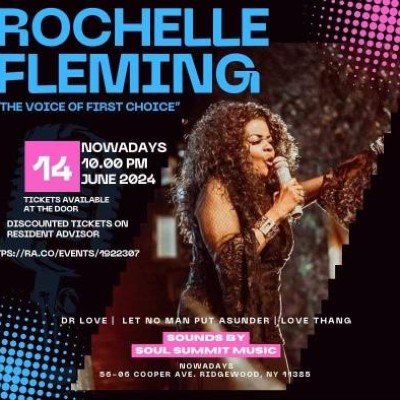 Soul Summit Music presents Rochelle Fleming, Nowadays, Brooklyn, 14 ...