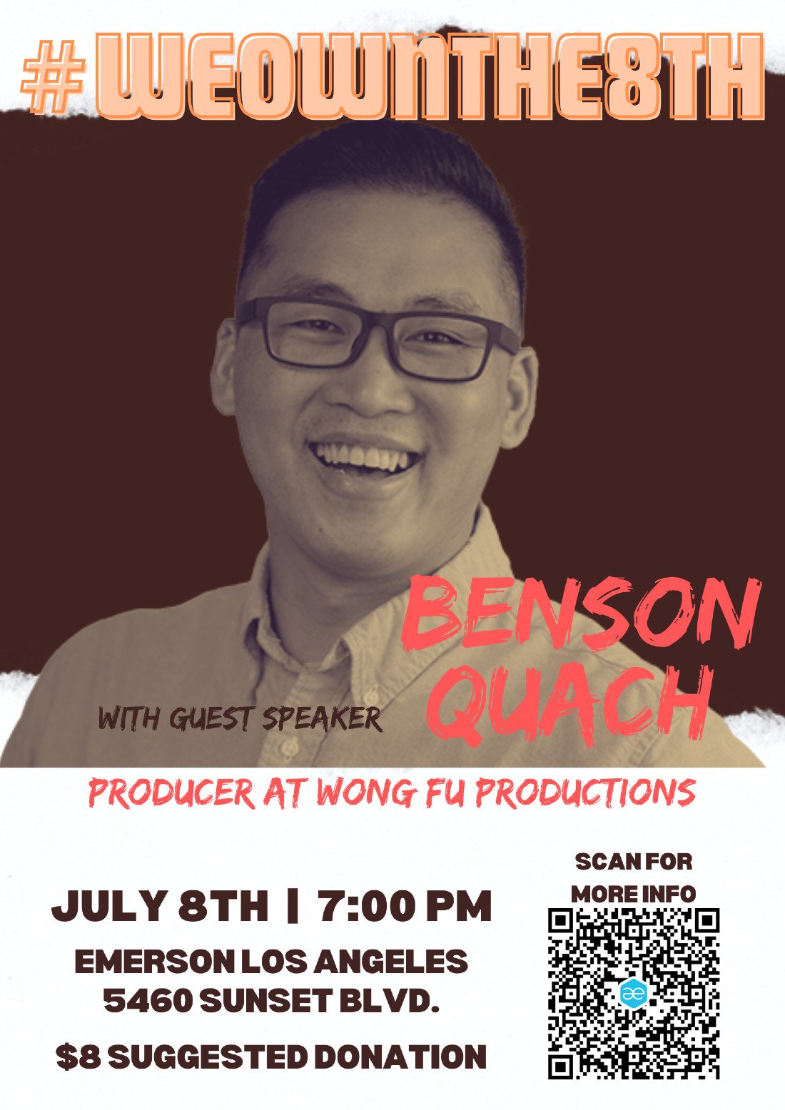 #weownthe8th with Benson Quach of Wong Fu Productions, Emerson College ...