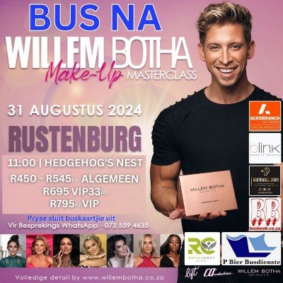 Bus na Willem Botha Make-Up Masterclass - RUSTENBURG, Hedgehog's Nest ...
