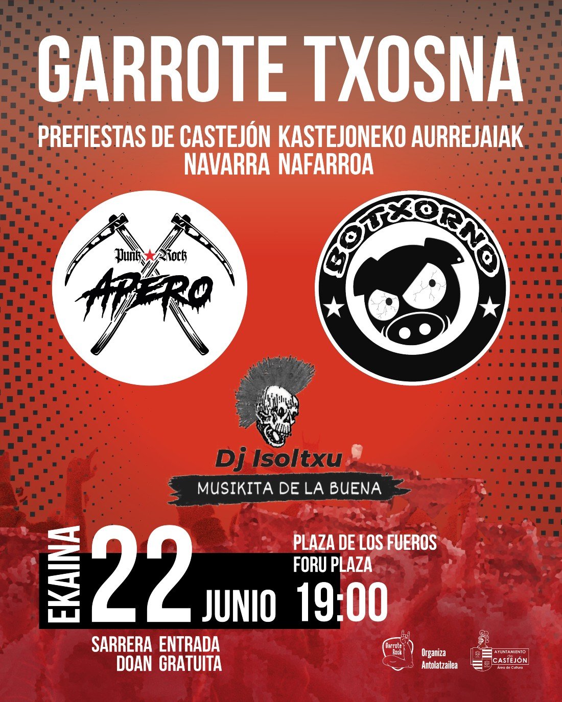 GARROTE TXOSNA 24 Tickets, Plaza de los Fueros de Castejón, Castejon ...