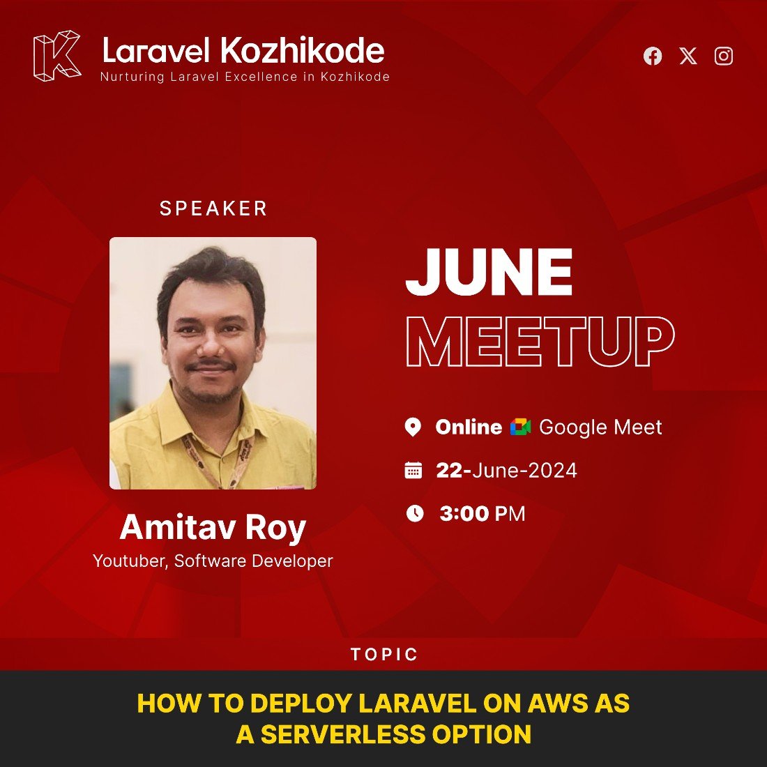 Laravel Kozhikode - June Meetup, June 22 2024 | Online Event | AllEvents