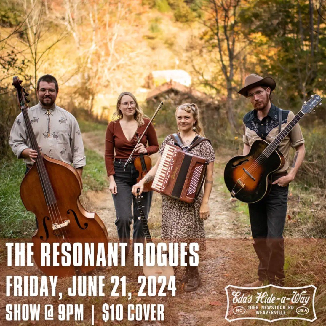 The Resonant Rogues at Edas Hide-a-Way Tickets, Eda's Hide-a-Way ...