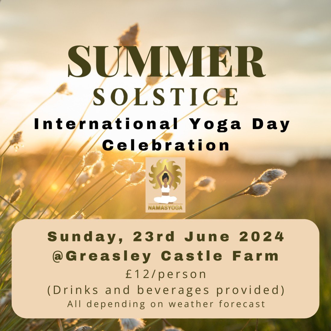 Summer Solstice - Outdoor Yoga, Greasley-Castle Farm, Eastwood, 23 June ...
