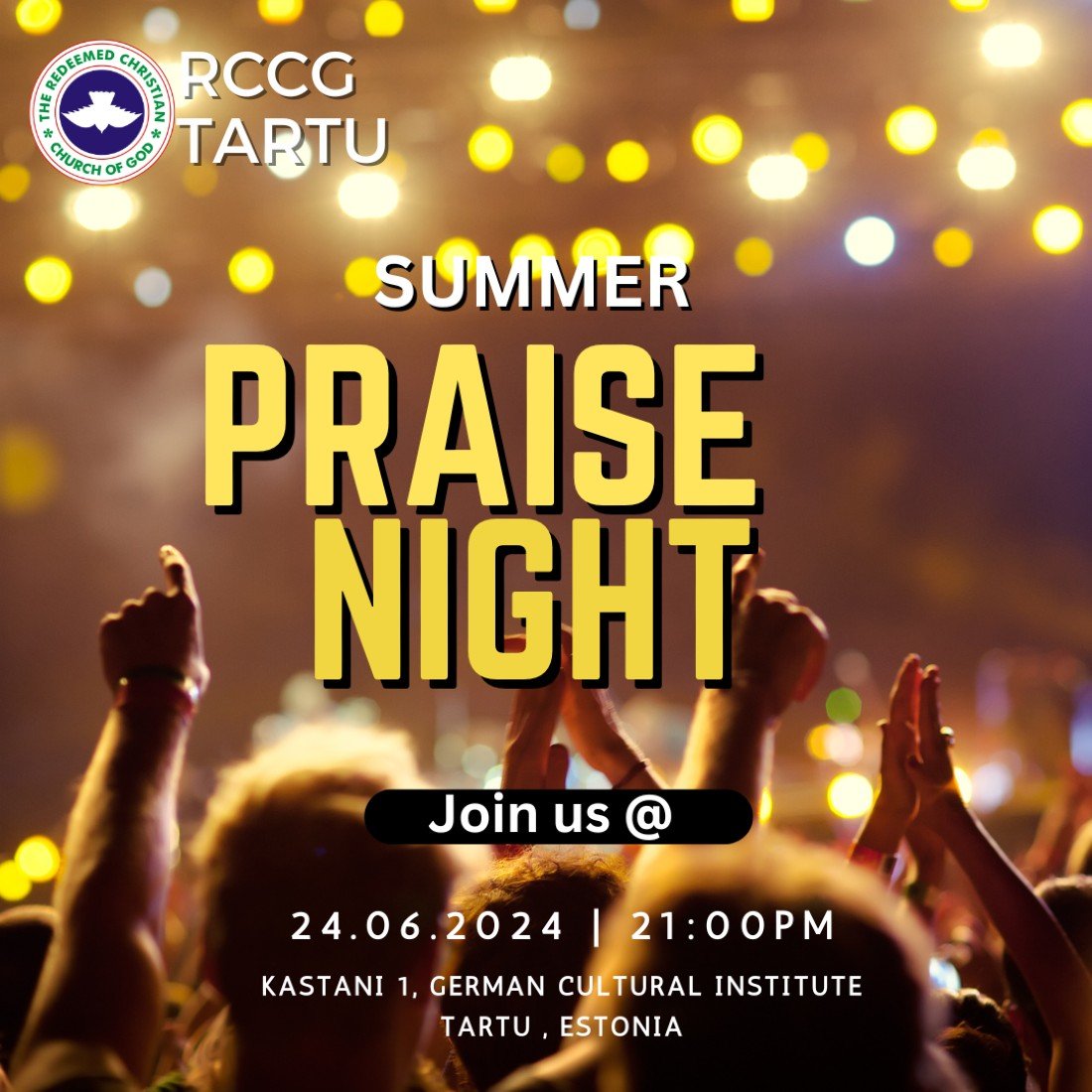 Mid Summer Praise Night, Kastani 1, Tartu, 23 June 2024 | AllEvents.in