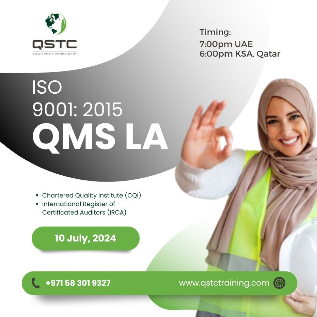 ISO 9001:2015 QMS Lead Auditor Training course. | QSTC QUALITY SAFETY ...
