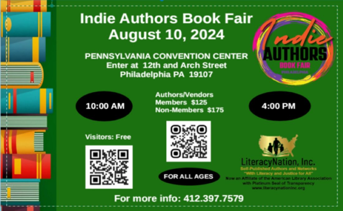 Indie Authors Book Fair & Media Zone 2nd Fl - Join the Fight Against Banned Books, Pennsylvania ...