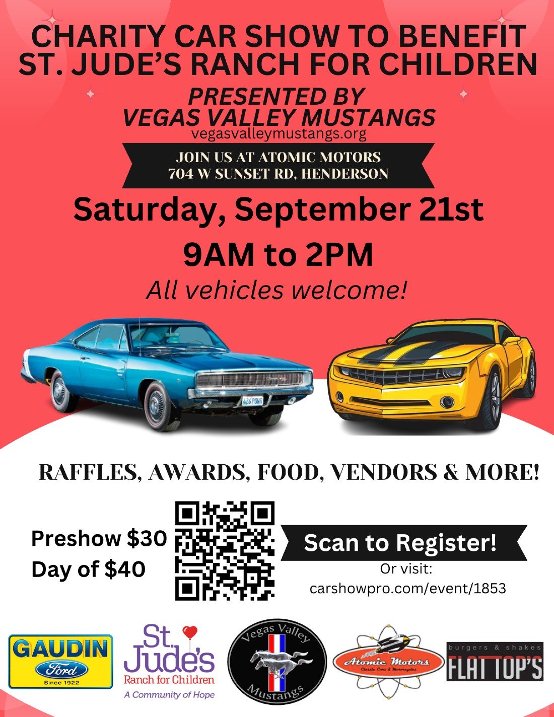 Charity Car Show to Benefit St. Judes Ranch for Children Presented by ...
