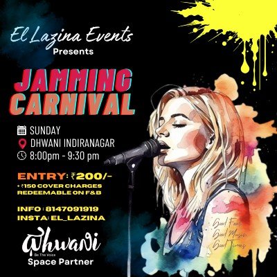JAMMING CARNIVAL NIGHT Tickets, DHWANI, Bangalore, 30 June 2024 ...
